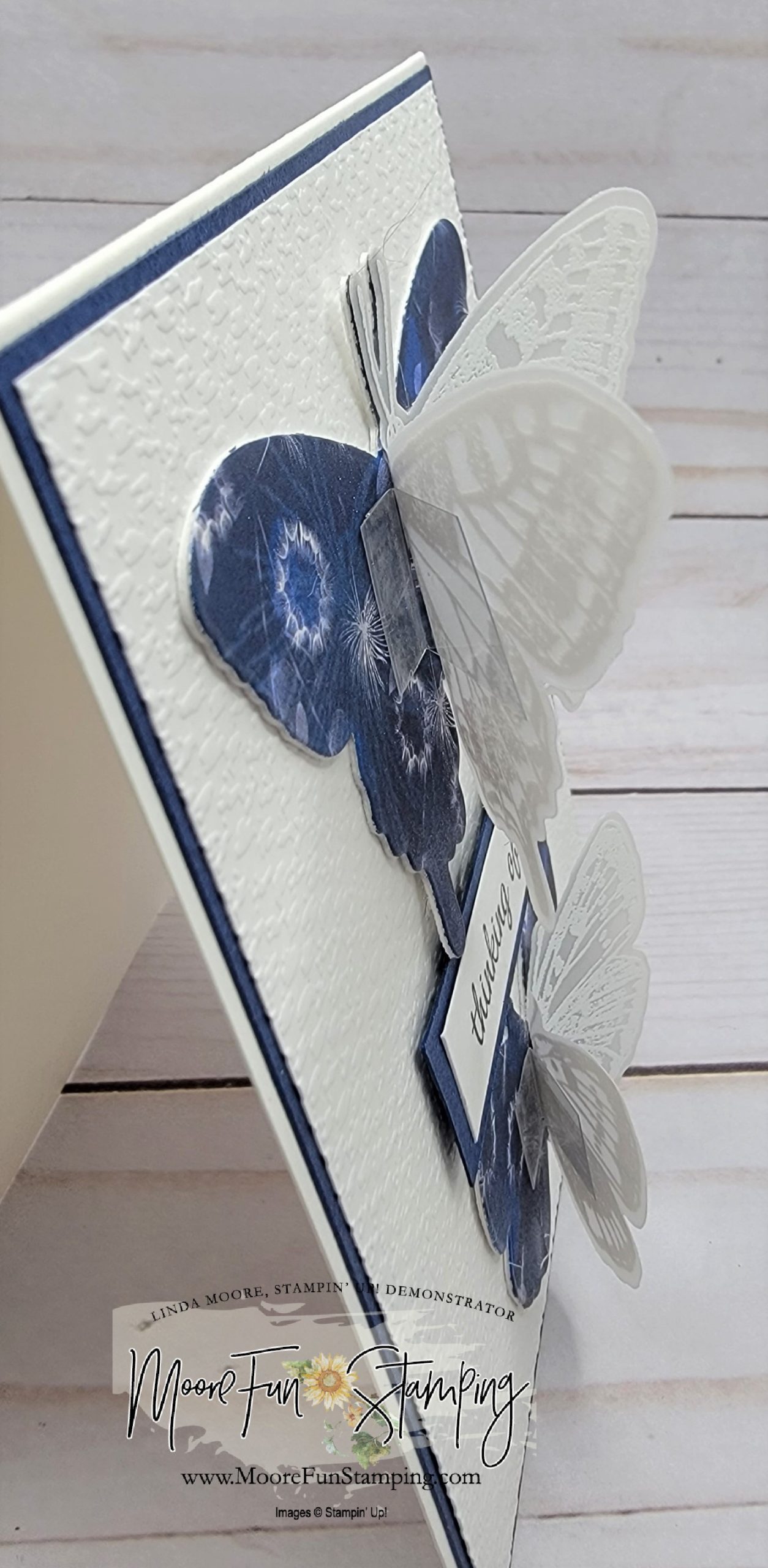 Shades of Blue - Stamping INKspirations Blog Hop Monochrome Card